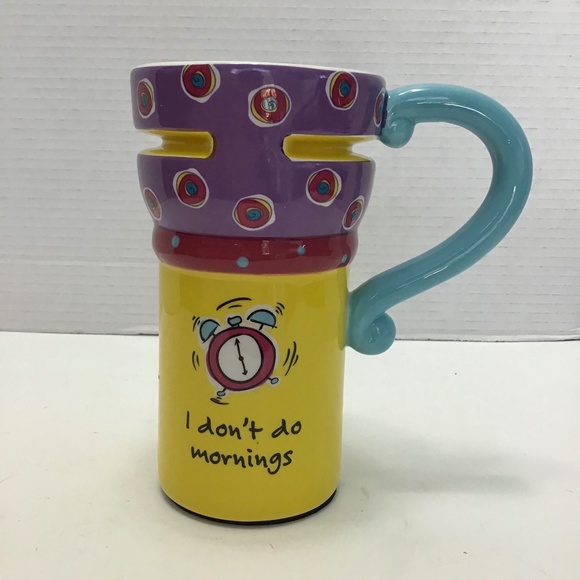 GANZ | Dining | Coffee Tea Mug Cup Large I Dont Do Mornings | Poshmark